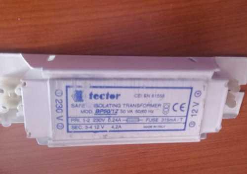 Трансформатор tector 230/12v