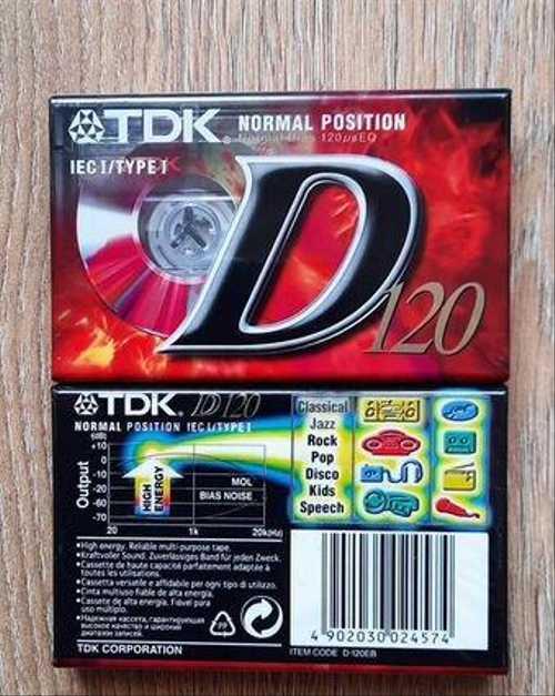 Аудиокассета TDK D-120EB
