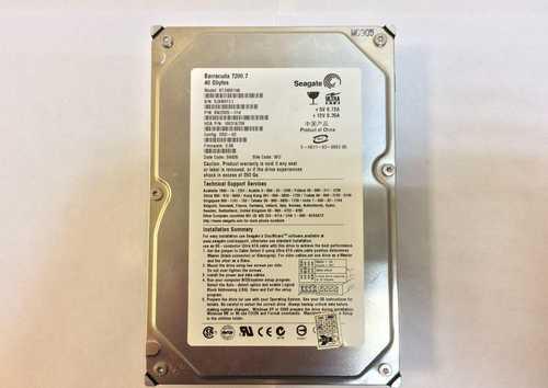 Жесткий диск Seagate Barracuda ST340014A 40 Gb