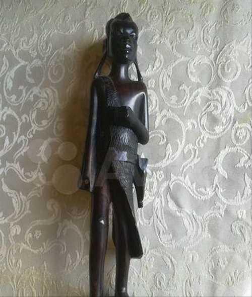 Статуэтка воин из эбенового дерева Африка