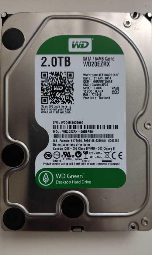 Жесткий диск WD 2Tb Green