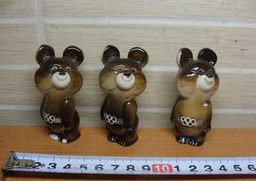 Олимпийский мишка статуэтка лфз медвежонок СССР
