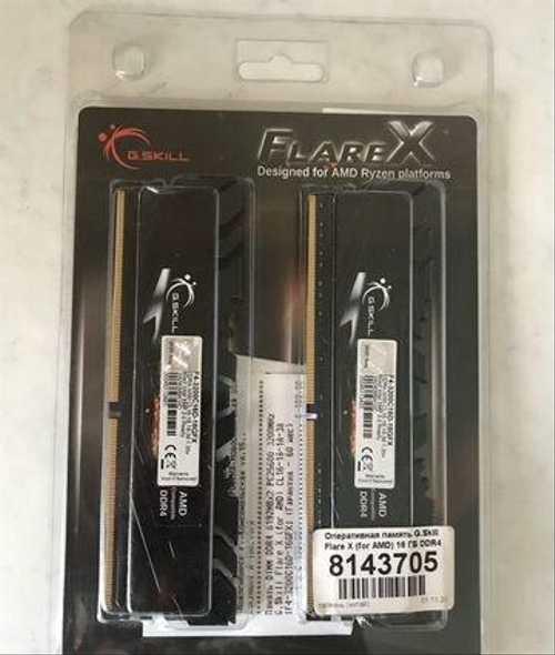 Память G.Skill Flare X 16Gb DDR4 3200MHz гарантия