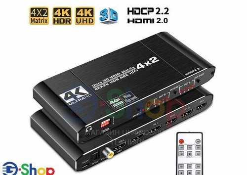 Сплиттеры Hdmi/Spdif ARC 4x2 4K 60Hz