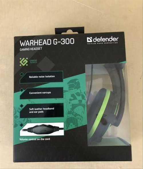 Наушники игровые с микрофоном defender warhead g-3