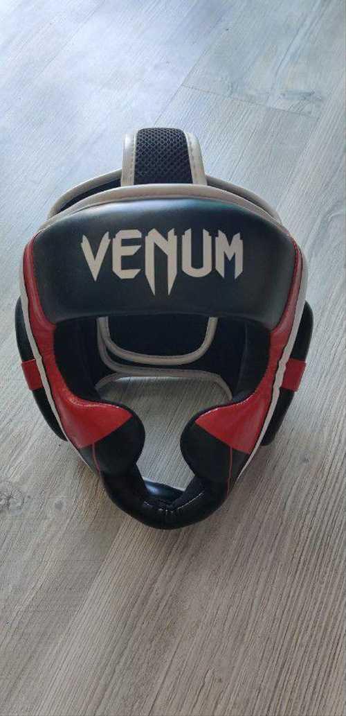 Шлем боксерский Venum Elite Black/Red/White