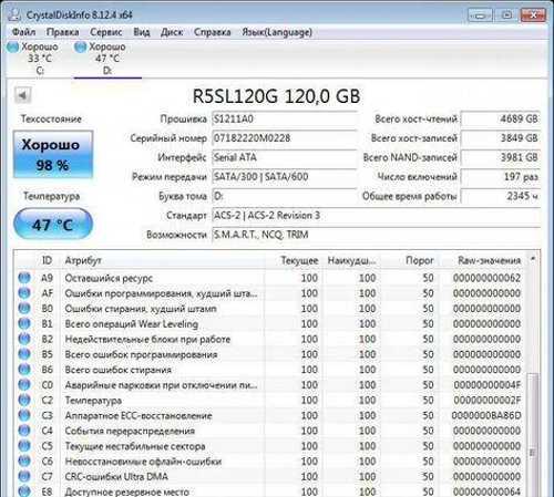 SSD AMD Radeon R5SL120G 120 GB