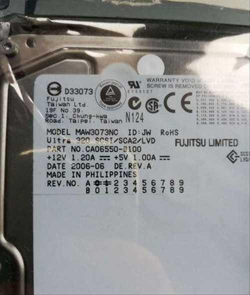 Жесткий диск Fujitsu MAW3073NC