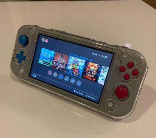 Nintendo switch lite sxos Прошитая 128гб+аксесуары