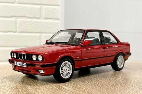 BMW 325i E30 Saloon 1988 red 1:18 Norev