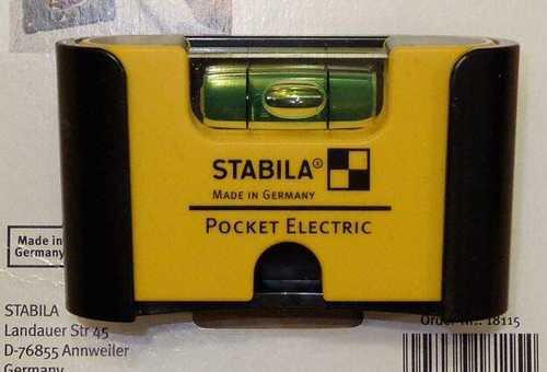 Уровень карманный Stabila Pocket Electric