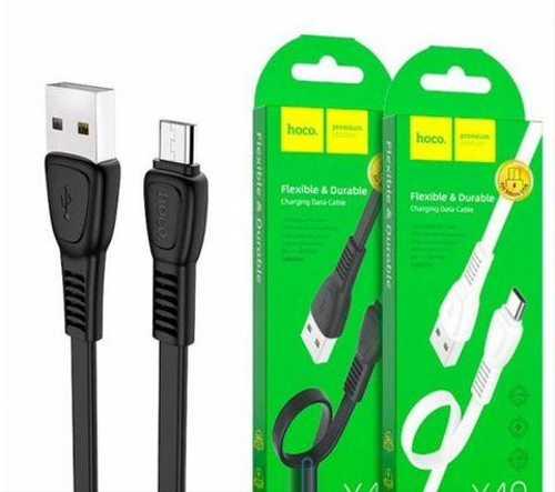 Кабель hoco X40 Noah charging data cable for Micro