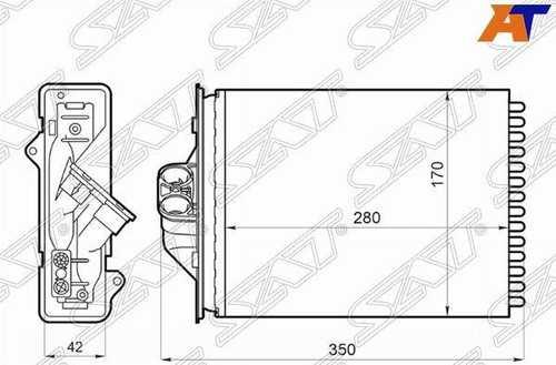 Радиатор отопителя салона chrysler pacifica 2003-2