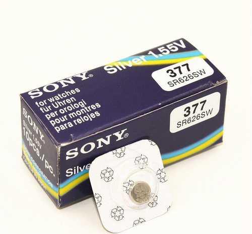 Батарейка для микронаушника Sony 337 SR416SW 1.55V