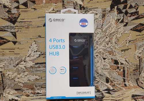 Новый USB-хаб Orico W9PH4-BK внешний 4xUSB 3.0