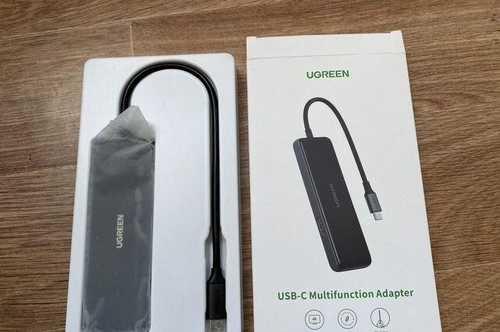 Ugreen USB-HUB 6 в 1, hdmi 4K60Гц, Type-C