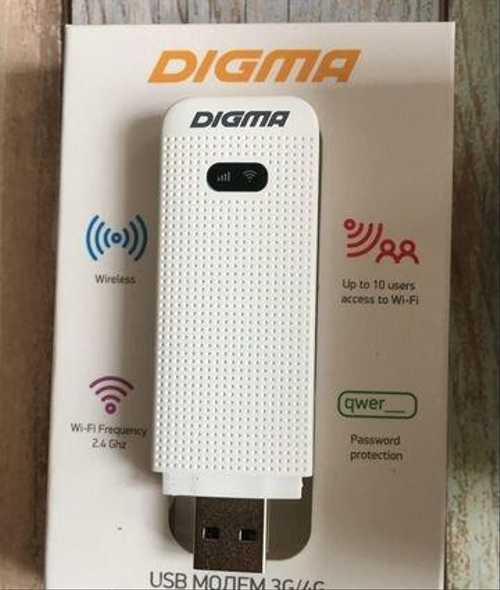 Wi-Fi Usb модем Digma Dongle DW1961 4G Lte