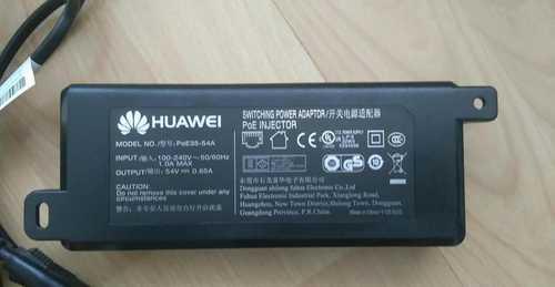 Блок питания инжектор PoE Huawei 54V,35W нов