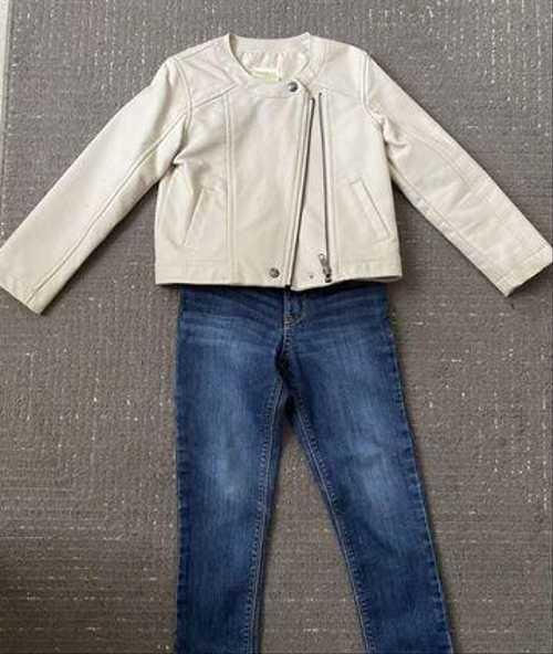 Куртка косуха+ джинсы размер 104-110