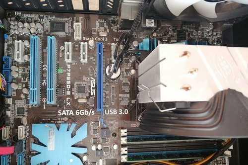 Материнская плата Asus P7P55D-E LX с Xeon x3470