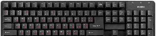 Влагозащищенная клавиатура sven standart 301 PS2