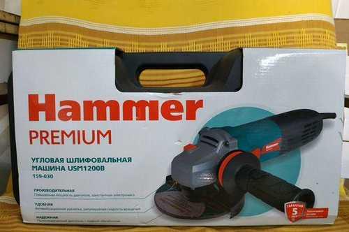 Углошлифовальная машина Hammer Premium USM 1200B
