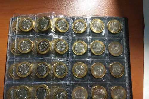 Набор юбилейных монет биметалл 10 р, 189 монет