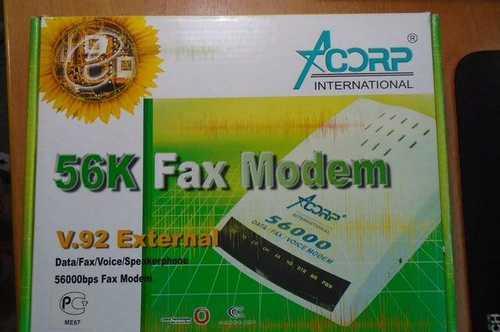 Внешний модем Acorp 56000 Fax Modem