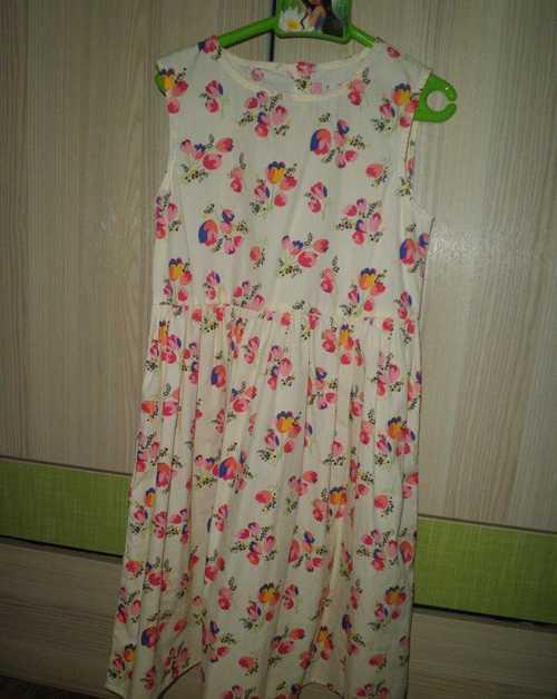 Платье детское летнее х/б, р.134-140 (5-10 лет)