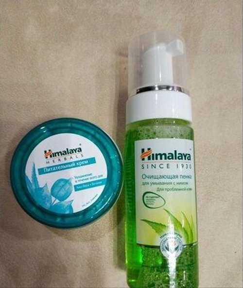 Himalaya. Пенка очищающая и Крем питательный