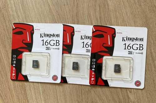 Карта памяти MicroSD Kingston 16 gb