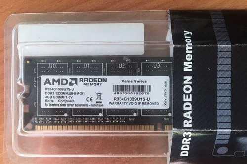AMD ddr 3 1333MHz 4g