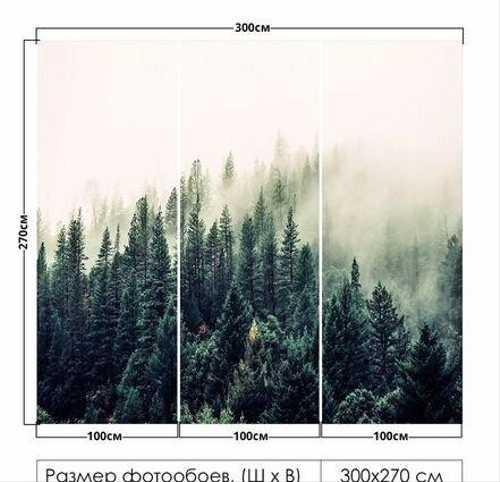 Фотообои флизелиновые. Туманный лес