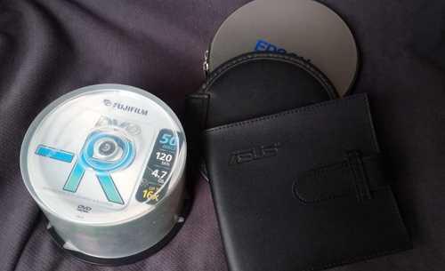 Болванки DVD-R CD-R + портмоне
