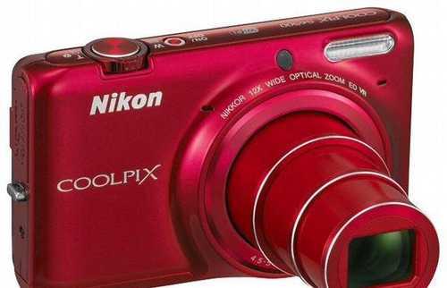 Фотоаппарат цифровой nikon Coolpix S6500 Red