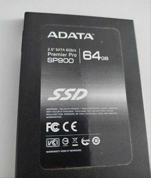 Жесткий диск SSD adata SP900 64gb