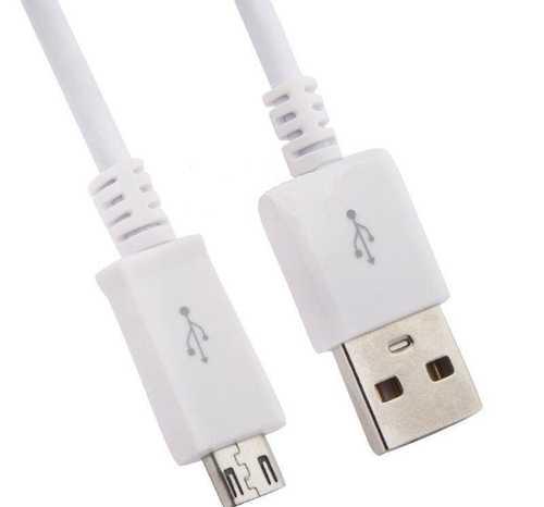 USB Дата-кабель для Samsung microusb (белый)