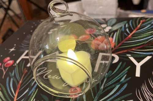 Подвесной подсвечник стеклянные шары, флорариумы
