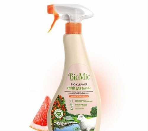 Антибактериальное чистящее экологичное средство BioMio "Bio-Bathroom cleaner", для ванной комнаты, с эфирным маслом грейпфрута, 500 мл
