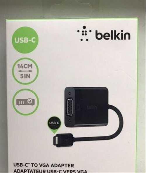 Переходник Belkin USB-C to VGA Adapter