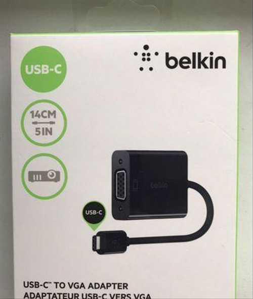 Переходник Belkin USB-C to VGA Adapter