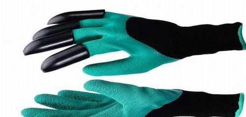 Садовые перчатки с когтями Garden Genie Gloves