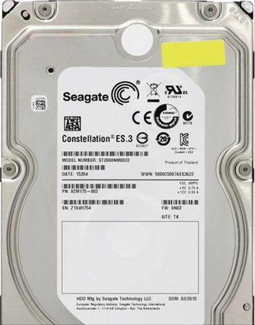 2Tb SATA Seagate Constellation ES.3 ST2000NM0033