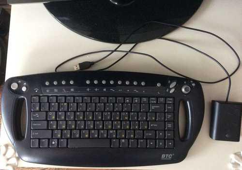 Беспроводная клавиатура BTC 9019URF Black USB