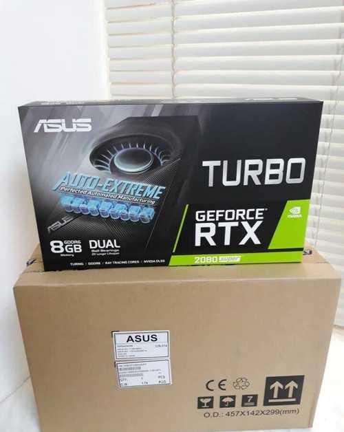 Новая видеокарта Asus rtx2080 super 8gb +оф гарант