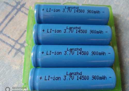 Аккумулятор 14500 Lanzhd 900mAh 3,7V