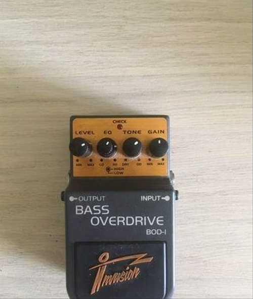 Педаль перегруза Invasion Bass Overdrive BOD-1