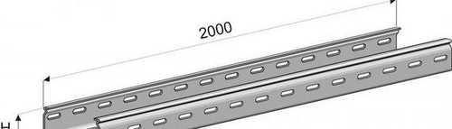 Лоток DKC сталь оцинков, перфорирован. 100х50х2000