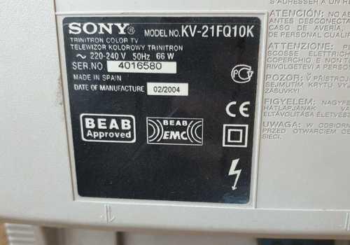 Телевизор Sony KV-21FQ10K