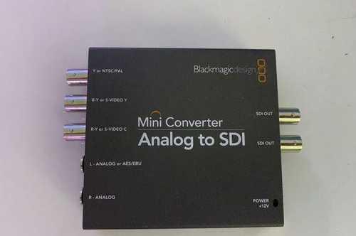 Blackmagic mini converter analog to sdi